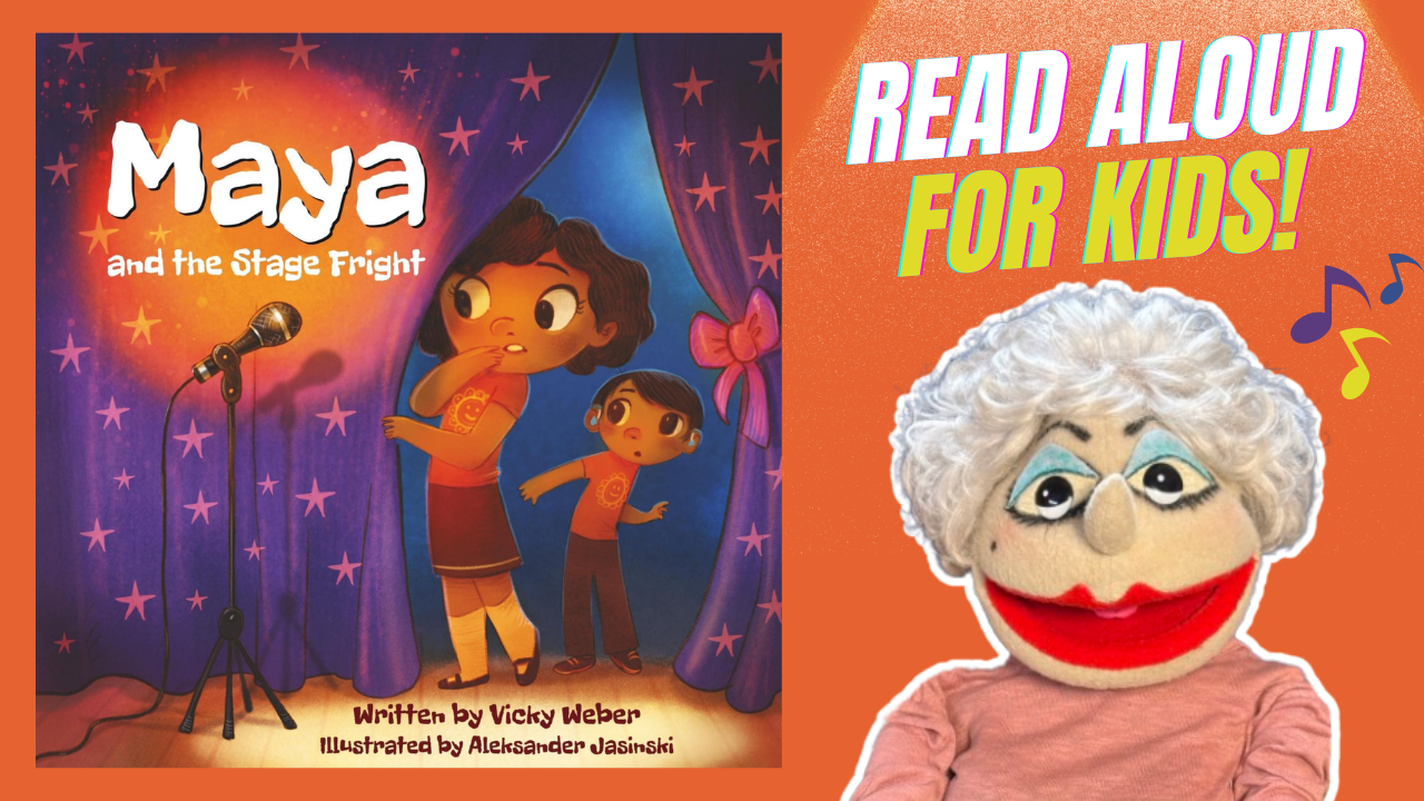 Overcoming Stage Fright with Maya and Sadie – Sadie, the Story Lady